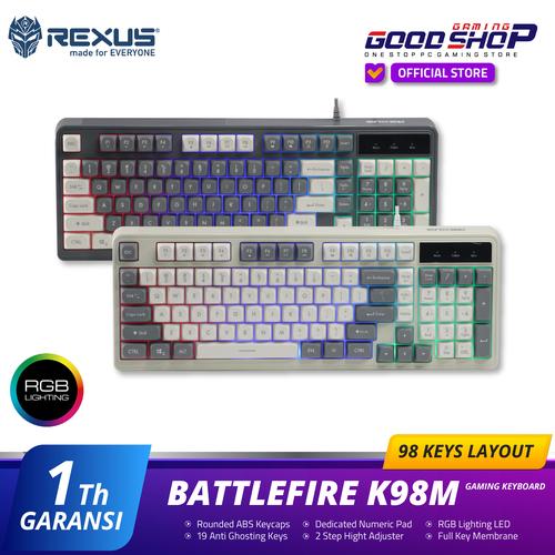 Promo Rexus Keyboard Gaming Battlefire K98M - Cream White - Jakarta ...