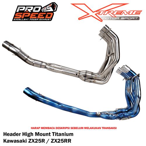 Jual Header / Pipa Knalpot Prospeed Titanium ZX25R ZX25RR ZX 25R 25RR ...