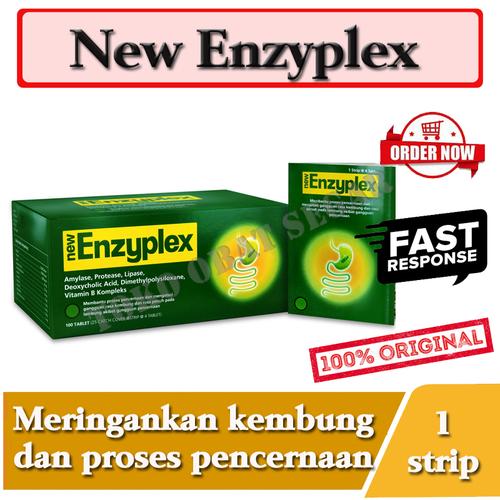 Jual Enzyplex Strip 4 Tablet Enzym Pencernaan dan Kembung - Jakarta ...