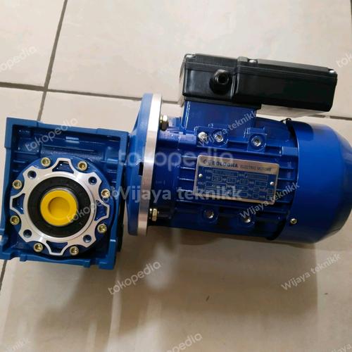 Jual NMRV 090 + MOTOR 4HP 1 PHASE gearbox nmrv 090 set dinamo 4 HP 3KW ...