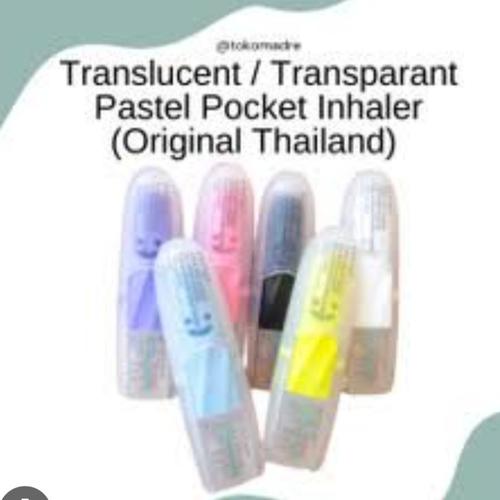 Promo PASTEL Pocket Inhaler Translucent 2 in 1 Transparan Ready Stock ...