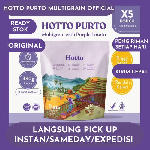 Jual Hotto Purto Multigrain with Purple Potato 5 Pouch (80 Sachet ...