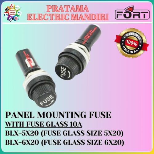 Jual FORT PANEL MOUNTING FUSE HOLDER WITH FUSE GLASS 10A BLX-5X20 BLX ...