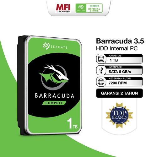 Promo Seagate Barracuda 1TB - HDD 3.5" SATA3 for PC / 1TB Barracuda ...