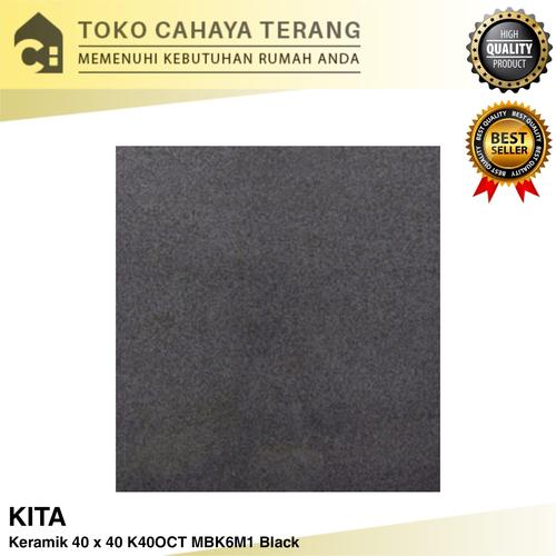 Jual Keramik Kita 40 x 40 K40CT Black / Keramik Lantai Glossy Motif Bintik - Kota Tangerang ...