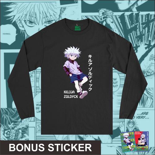 Jual Kaos Baju Anime Killua Zoldyck Hunter X Hunter Lengan Panjang ...