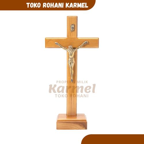 Jual SALIB DUDUK KATOLIK KORPUS KUNINGAN / SALIB MEJA KATOLIK /PATUNG ...