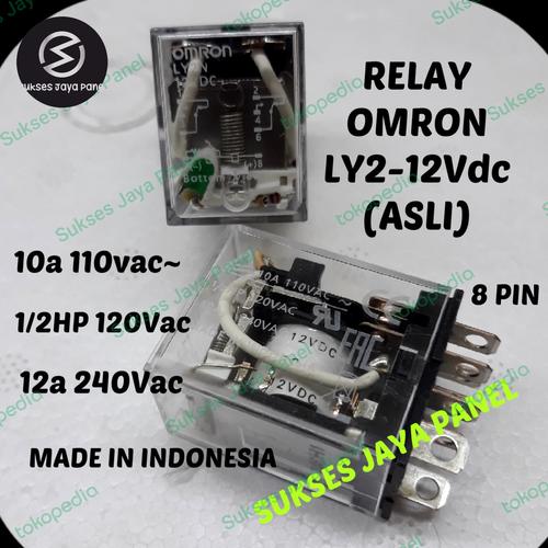 Jual Relay Omron (ASLI) LY2-12Vdc (2no-2nc) 8pin - Jakarta Pusat ...
