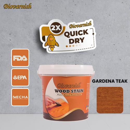 Jual Jual Cat Kayu Biovarnish Wood Stain Warna Gardena Teak 1kg ...