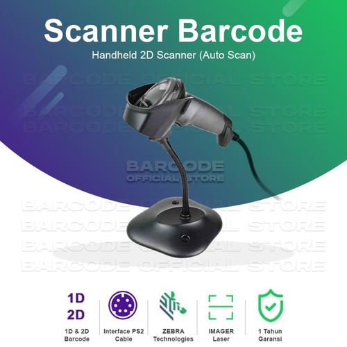 Promo SCANNER BARCODE IMAGER 1D & 2D ZEBRA SYMBOL DS 4608 - DS4608 PS2 ...