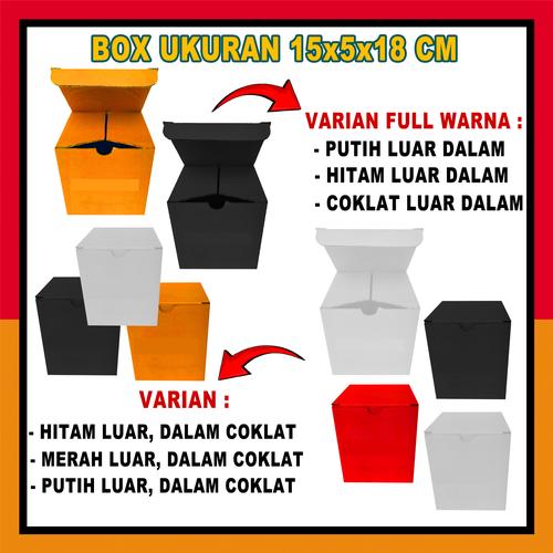 Jual Box 15x5x18cm/Kotak Susu/Karton Polos/Kardus/Packaging - Cokelat ...