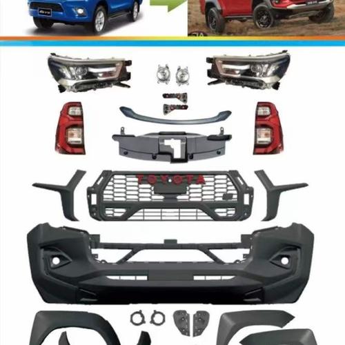 Jual paket upgrade bumper hilux revo rocco 2021 ke hilux gr 2023 ...