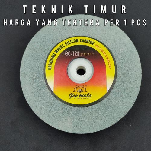 Jual batu gerinda hijau 6 inch grit 120 silicon carbide origina tjap ...