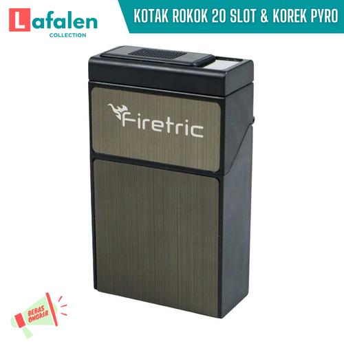 Jual Kotak Rokok Plus Korek Elektrik USB 20 Slot / Tempat Rokok Korek ...