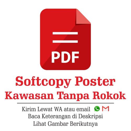 Jual Desain Poster Stiker Kawasan Tanpa Rokok, Soft Copy Poster ...