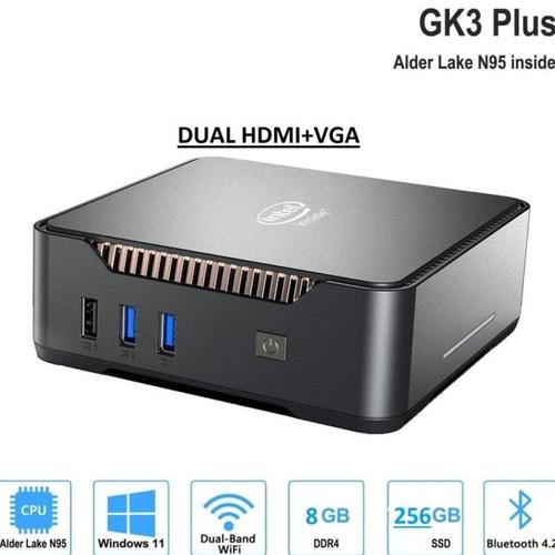 Jual Mini Pc Gk3 Plus Intel N95 Ram 8Gb+256Gb Ssd Triple Display 2 Hdmi ...