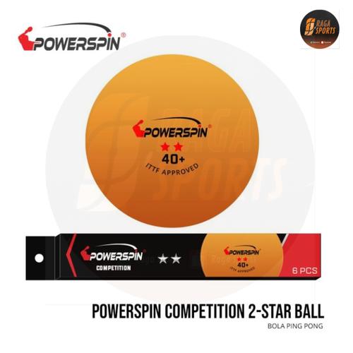 Jual Bola Tenis Meja Pingpong Ping Pong Powerspin Competition Bintang 2 - Putih - Kota ...