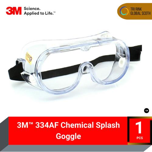 Jual Kacamata Goggle 3M 334AF Chemical Splash, Clear Anti-Fog - Kab ...
