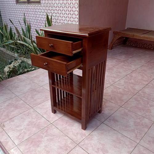 Jual meja dispenser/nakas/meja serbaguna/nakas serbaguna pakai rel besi ...