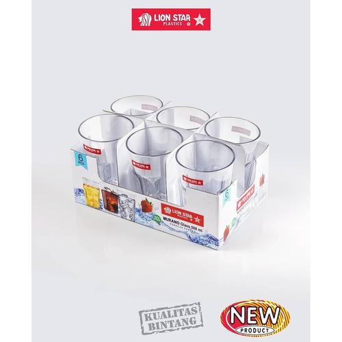 Jual Gelas Minum/ Gelas Plastik/ Gelas Harian PAKET 6PCS Murano Glass ...