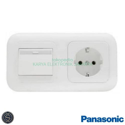 Jual Panasonic StopKontak WEJP11312-7 + Saklar Engkel WEJ 5541 ...