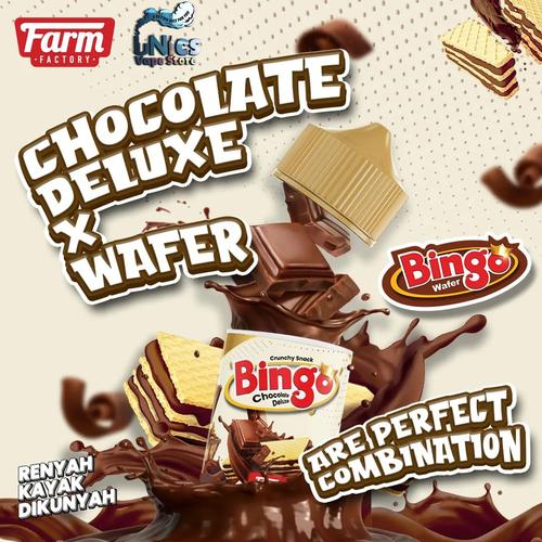 Promo BINGO V3 Chocolate Deluxe Wafer 60ML Crunchy Snack by Farm ...