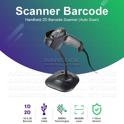 Promo Handheld Barcode Scanner Zebra Symbol DS-4308 / DS4308 2 Dimensi ...