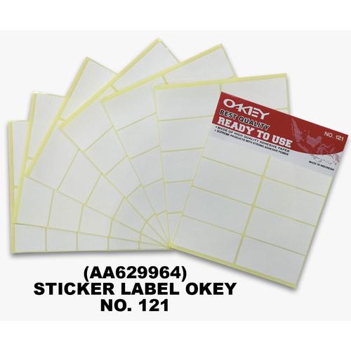 Jual Label Harga Stiker Nama OKEY No 121 isi 7 lembar - Jakarta Timur ...