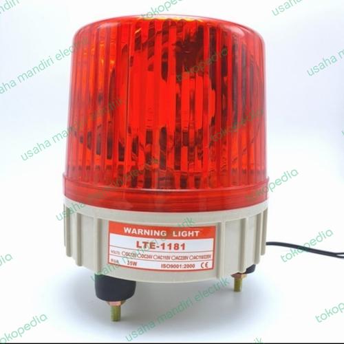 Jual LAMPU ROTARY LTE-1181+ BUZZER WARNING LIGHT, 220VAC, 35 WATT ...