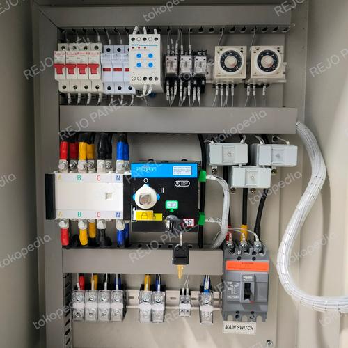 Jual panel ats 30kva 3p + 1p - MCCB 3p 50a - ATS 30kva - cos motorized ...