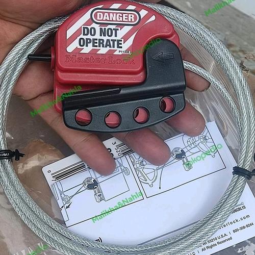 Jual NEW Master Lock S806 Adjustable Cable Lockout, 6Ft (1.8M) Cable ...