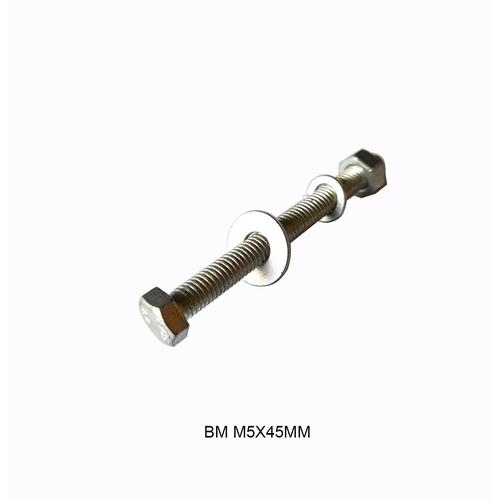 Jual BM M5X45MM BAUT MUR M5 X 45 FULL DRAT BESI PUTIH - Jakarta Utara ...