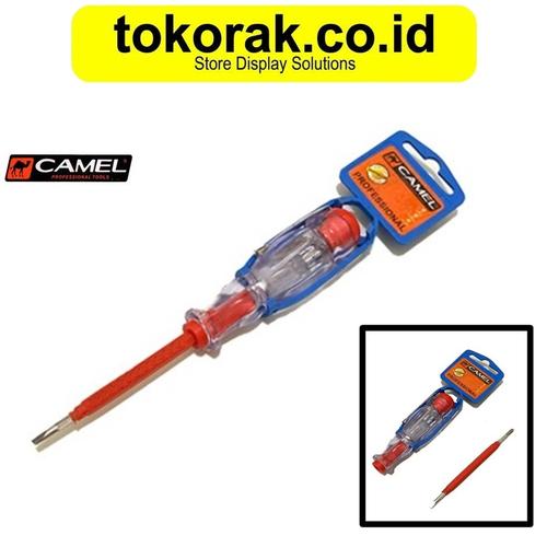 Jual OBENG TESPEN TRANSPARAN CAMEL TES PEN BOLAK BALIK TEST PEN TESTER ...