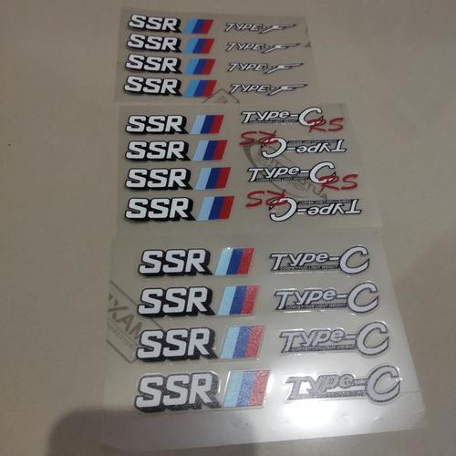 Jual Stiker Velg SSR Type C Type F Type C-RS - type F - Kota Depok ...