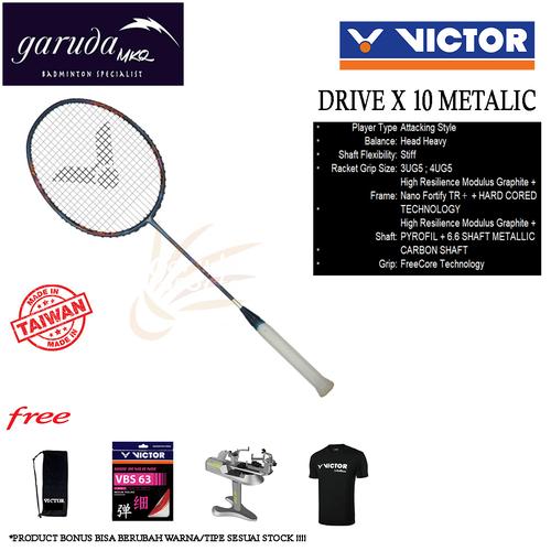 Jual RAKET BADMINTON VICTOR DRIVEX 10X METALIC / VICTOR DRIVE X 10 ...