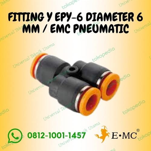 Jual FITTING Y EPY-6 DIAMETER 6 MM / EMC PNEUMATIC - Jakarta Barat ...