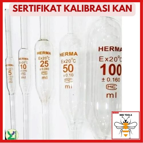 Jual pipette volumetric / pipet Volume 0 - 100 ml SERTIFIKAT KALIBRASI KAN - Jakarta Selatan ...