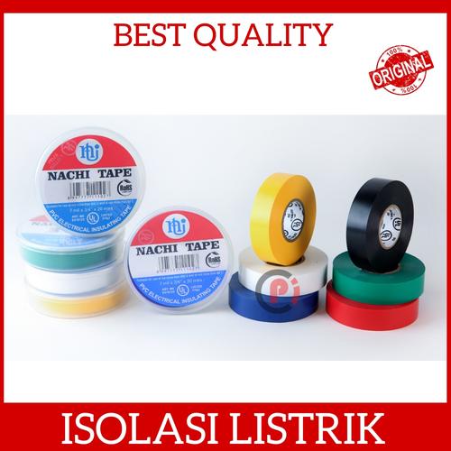 Jual NACHI TAPE PVC Isolasi Listrik Electrical Warna Warni Uk 19MM x 20 ...