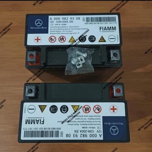 Jual ACCU AKI STARTER AUX BATTERY MERCEDES W166 W221 W212 W211 ORIGINAL ...