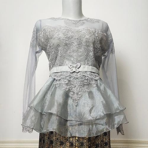 Jual Seragam pagar ayu / kebaya domas / kebaya pagar ayu silver ...