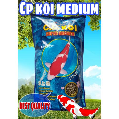 Jual CP KOI Super Growth Medium 5mm CPKOI Pakan Koi Pelet Ikan Pelet ...