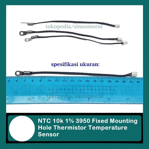 Jual NTC 10k 1% 3950 Fixed Mounting Hole Thermistor Temperature Sensor - Kota Semarang - sinus ...