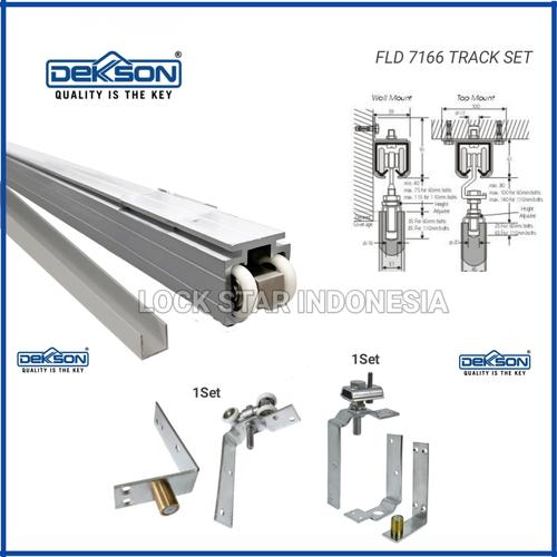 Jual PAKET REL PINTU LIPAT DEKSON 3METER ACCESORIES PINTU LIPAT 3-5 ...