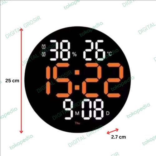 Jual Jam Digital Led Clock Countup Countdown Timer Model Bulat 6630 ...