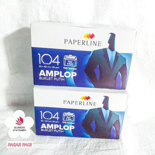 Jual amplop putih polos kecil 104 merk Paperline - 5 pak - Jakarta ...