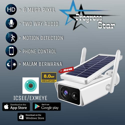 Jual IP CCTV OUTDOOR IP CAM SOLAR PANEL 8MP FULL HD / CCTV TENAGA ...