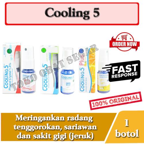 Jual Cooling 5 Antiseptic Spray Obat Tenggorokan dan Sariawan - Jakarta ...