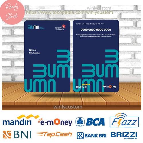 Jual E-Money Emoney Etoll Id Card Telkom Brizzi New Bumn Bri - 2 Sisi ...