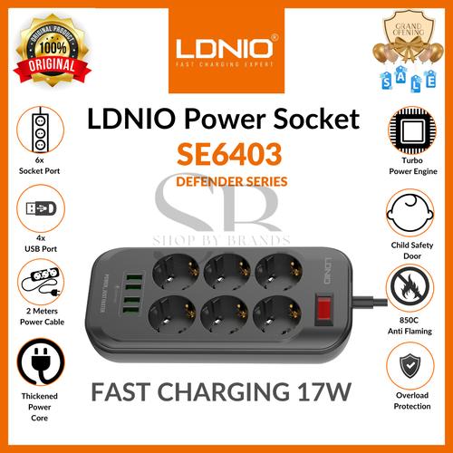 Jual Stop Kontak LDNIO SE6403 Defender Series Power Socket Colokan Listrik - Kab. Tangerang ...