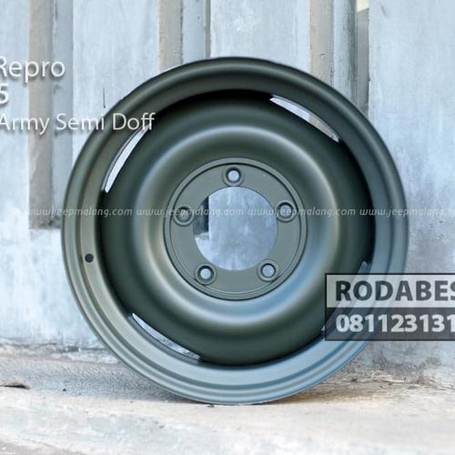 Jual Velg Kaleng R16 custom army design M38 willys cj7 jimny dll - Kab ...